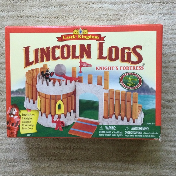 Lincoln Logs K-Nex | Toys | Nib Lincoln Logs Castle Kingdom Knights ...